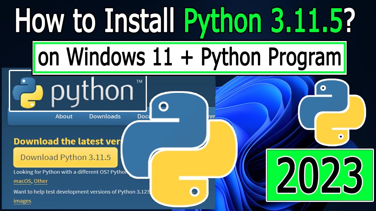 How To Install Python 3 11 5 On Windows 11 2023 Update YouTube how-to-install-python-3-11-5-on-windows-11-2023-update-youtube