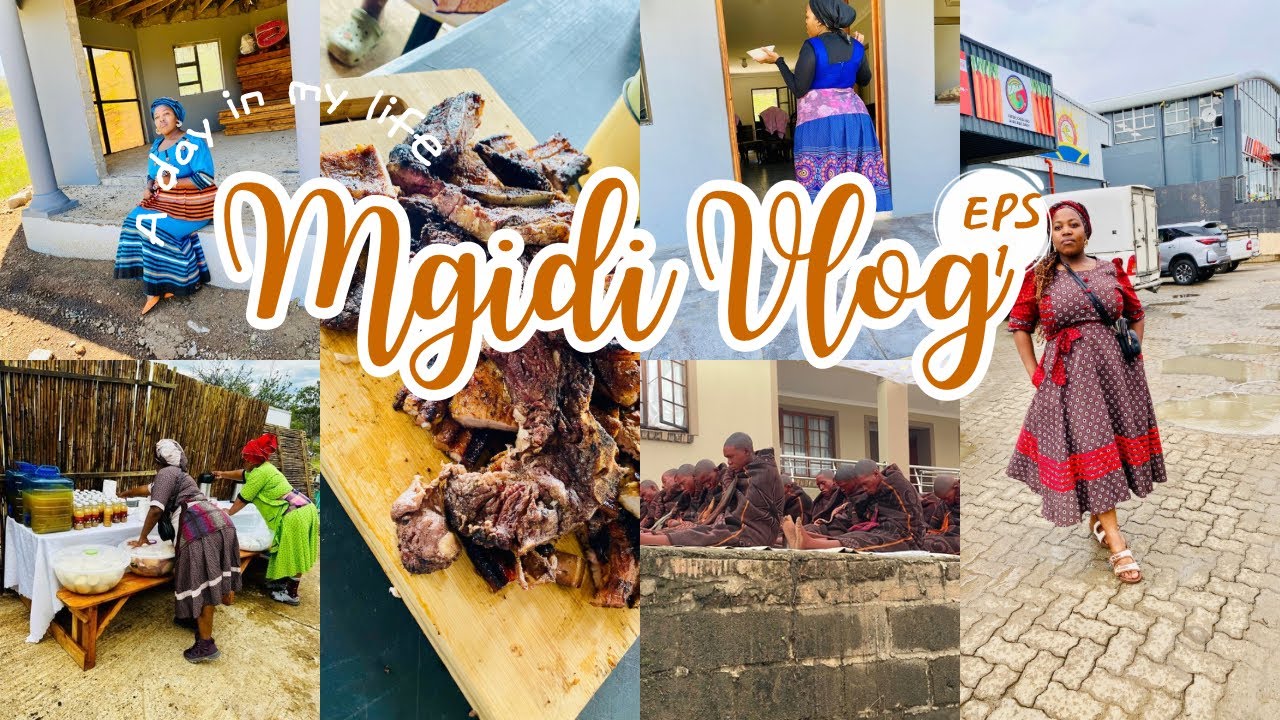 uMgidi wamahlubi Vlog: UMgidi Preps| arrival of Amakrwala | makoti ...