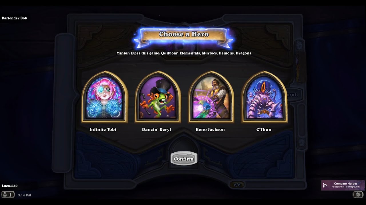 Hearthstone Battleground: Infinite Toki game - YouTube