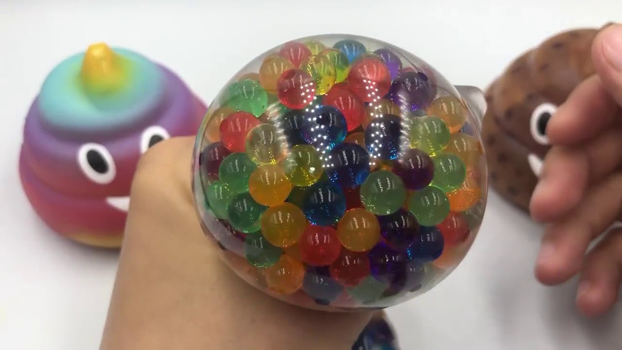 Poop squishy stress ball - YouTube