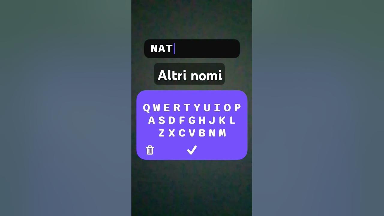 altri nomi? - YouTube