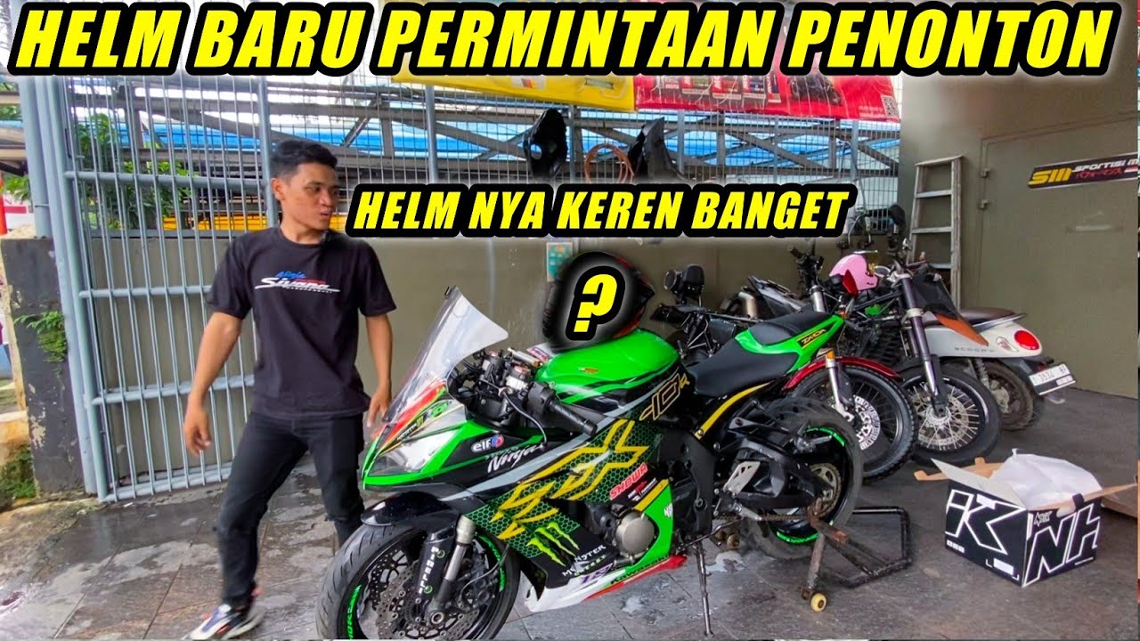 BELI HELM BARU BUAT MOGE ZX10R😍MAKIN GANTENG - YouTube
