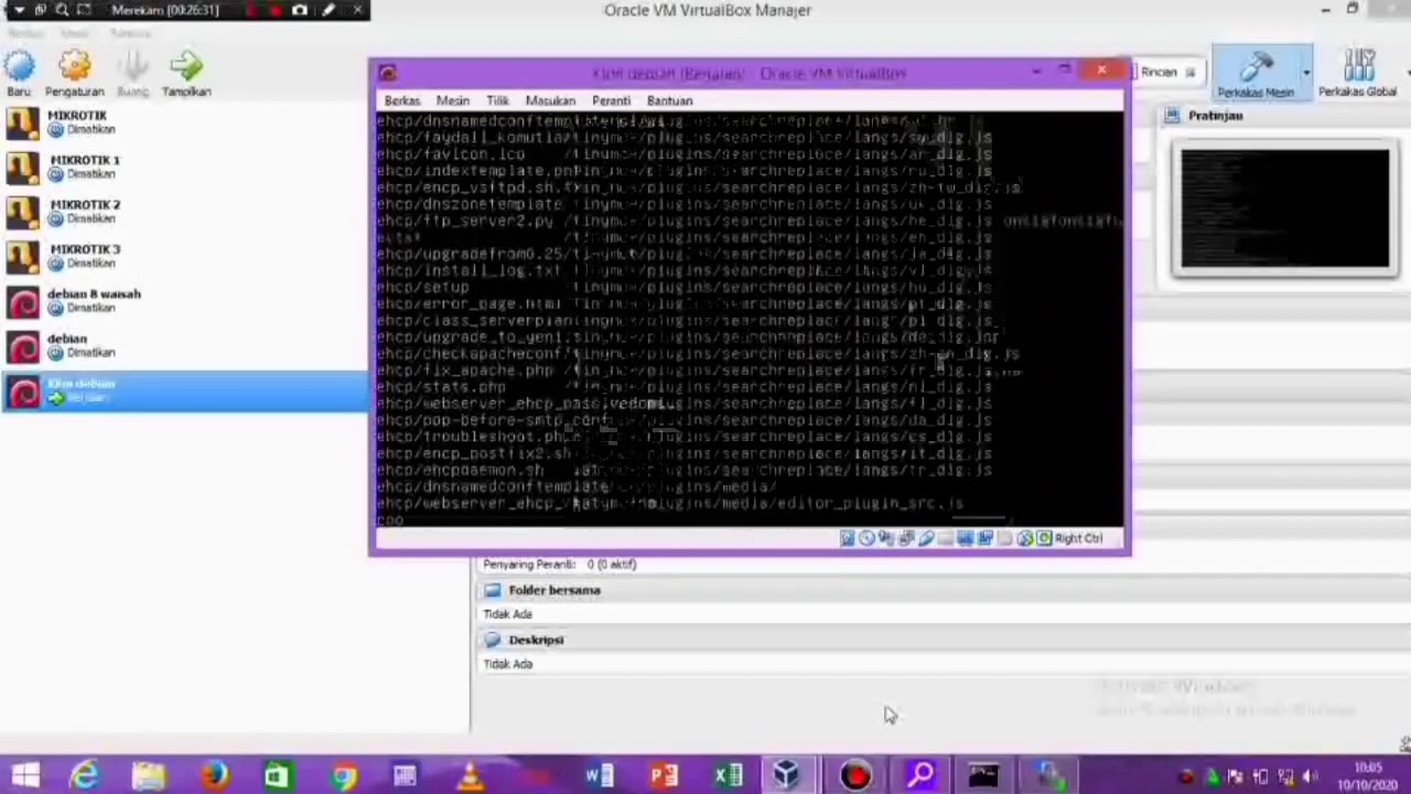 Membuat konfigurasi control panel hosting ehcp - YouTube