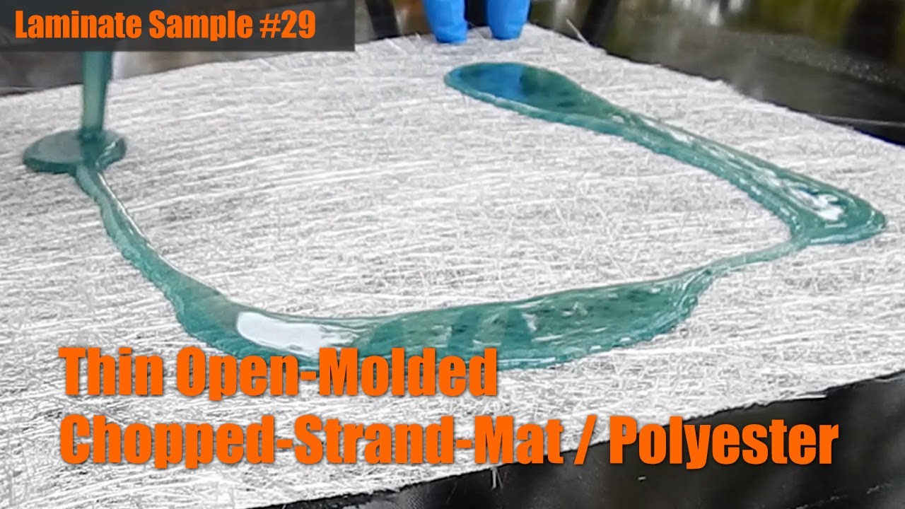 Laminate Sample #29: Thin Open Molded Chopped Strand Mat / Polyester ...