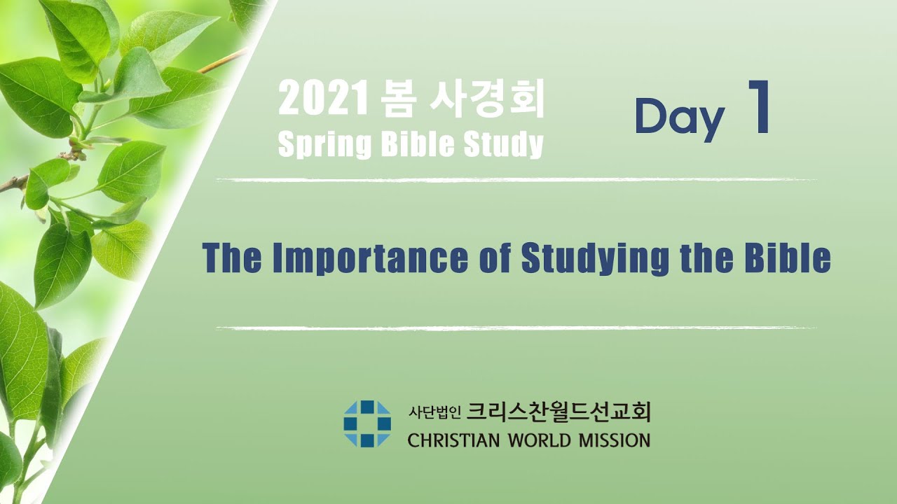 No 1 The Importance Of Studying The Bible YouTube no-1-the-importance-of-studying-the-bible-youtube