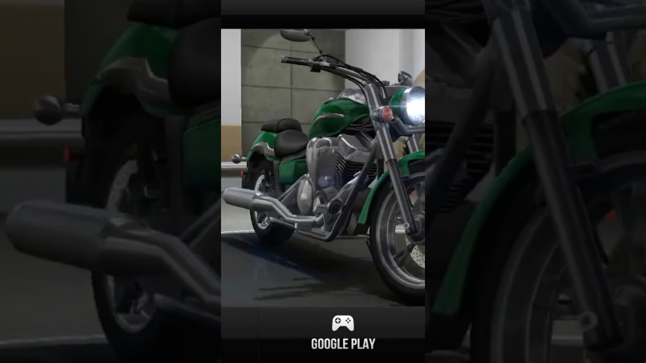 Traffic rider game bulat bike in dark green colour 💚 #shortvideo #game ...