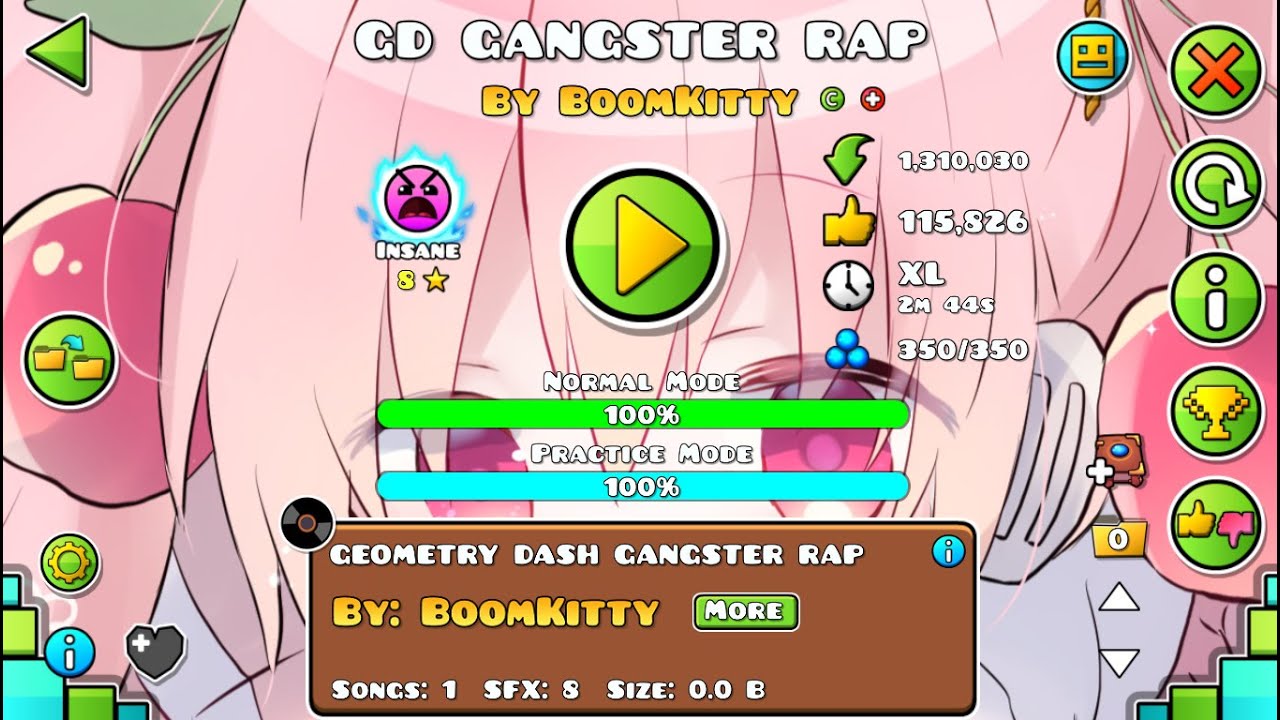 GD GANGSTER RAP by BoomKitty | Geometry Dash 2.207 - YouTube