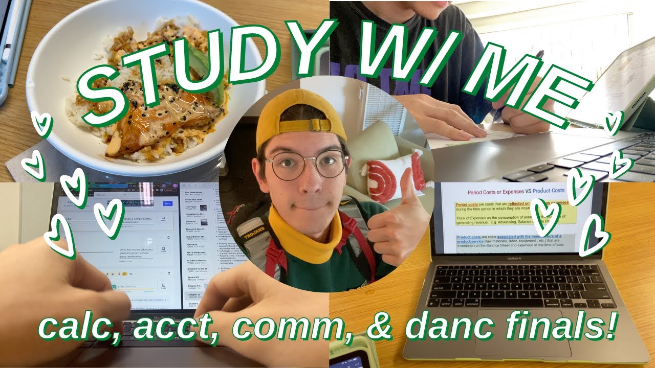 study w/ me and take FINAL EXAMS | calculus, accounting, communications ...