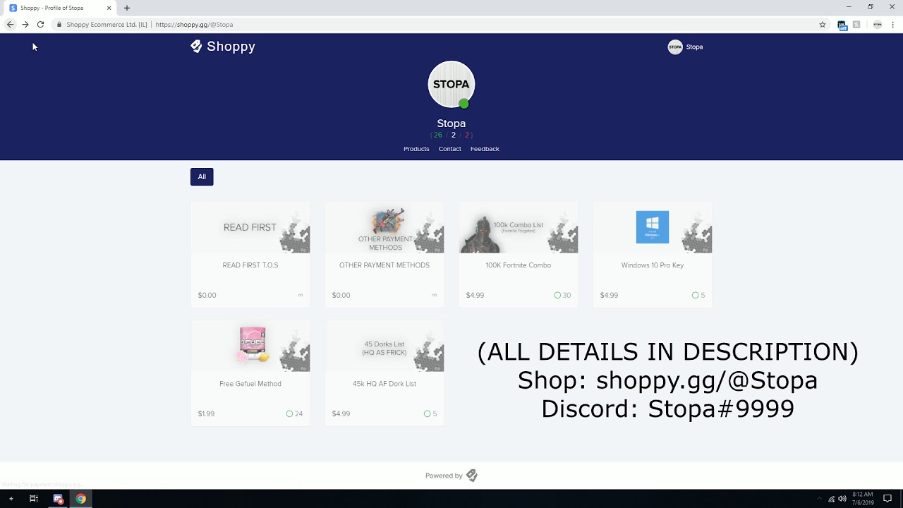 Bought a RARE Fortnite Account on "SHOPPY.GG" and this happened ...