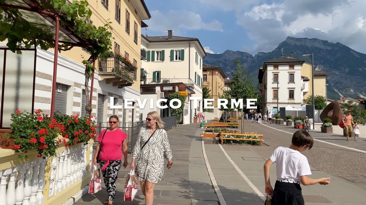 WALKING: Downtown Levico Terme, Italy - YouTube