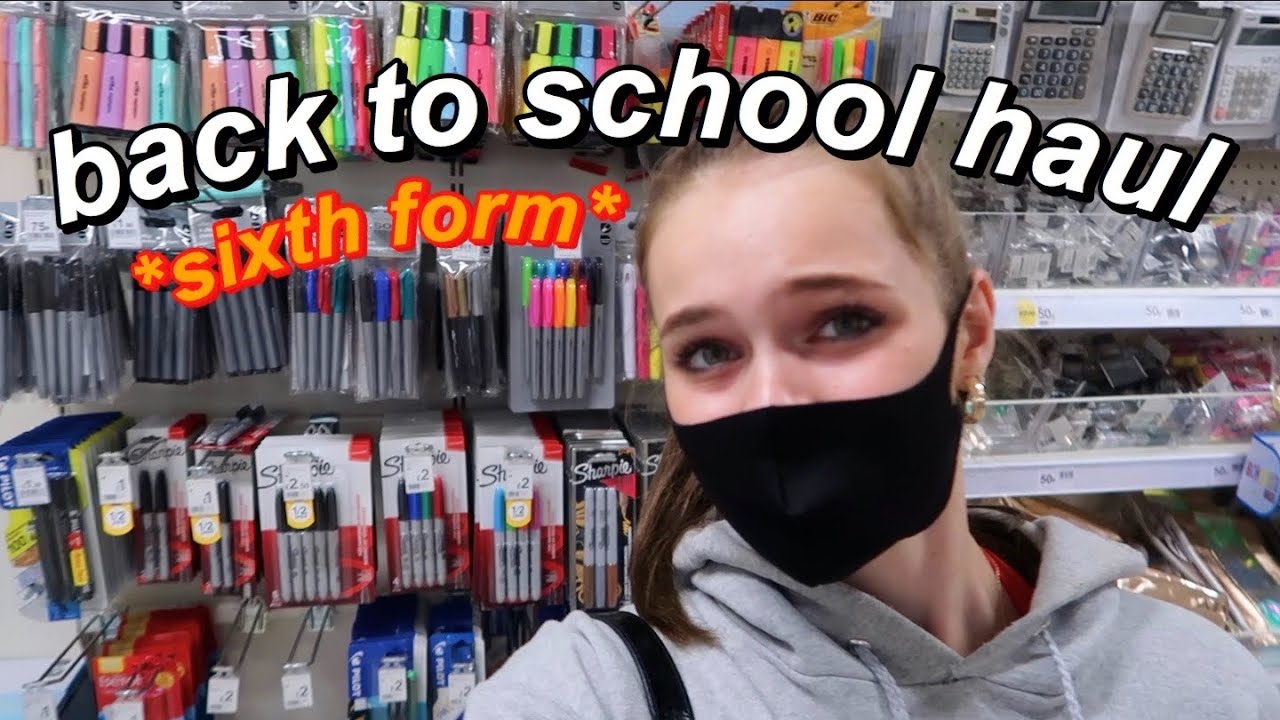 sixth form back to school shopping + haul - YouTube