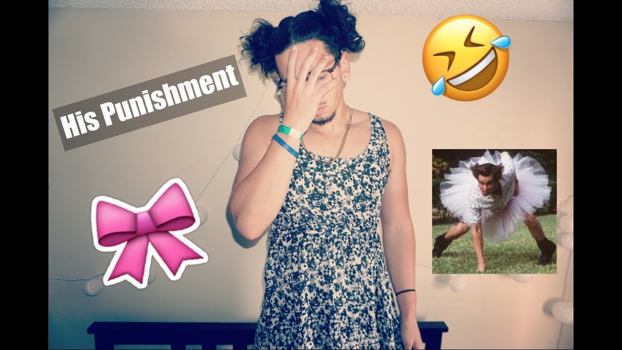 LOST THE CHALLENGE!!(HE HAD TO DRESS LIKE A GIRL)*CRINGEY* - YouTube