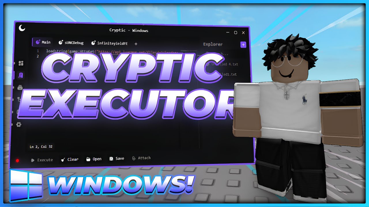 [NEW!] Best Roblox Executor! | Cryptic | 100% sUNC | Windows Executor ...