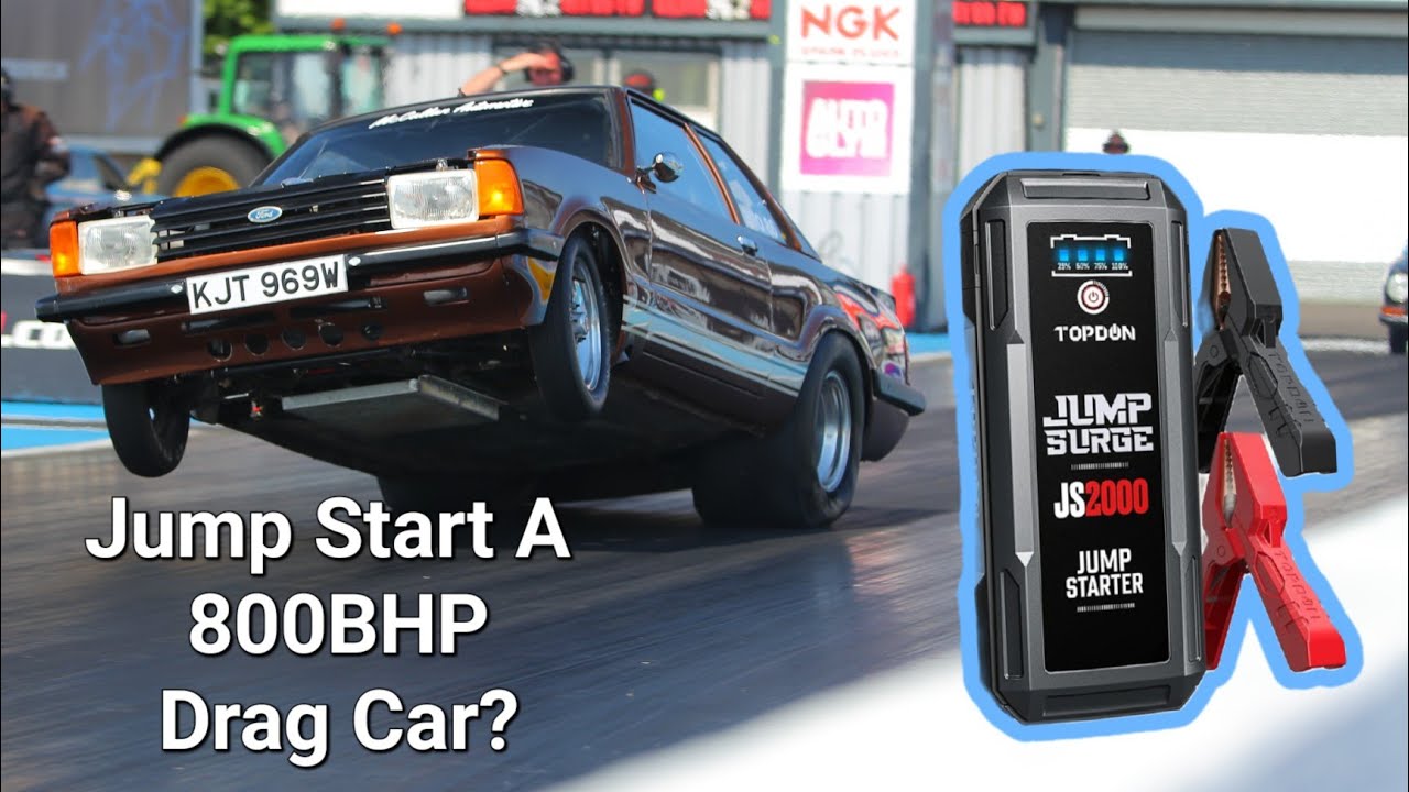 Can This Topdon JS2000 Jump Start A 800 BHP Drag Car ? - YouTube