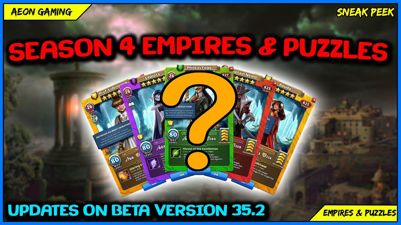 Upcoming Season 4 Theme on Empires & Puzzles V35.2 |SNEAK PEEK| - YouTube