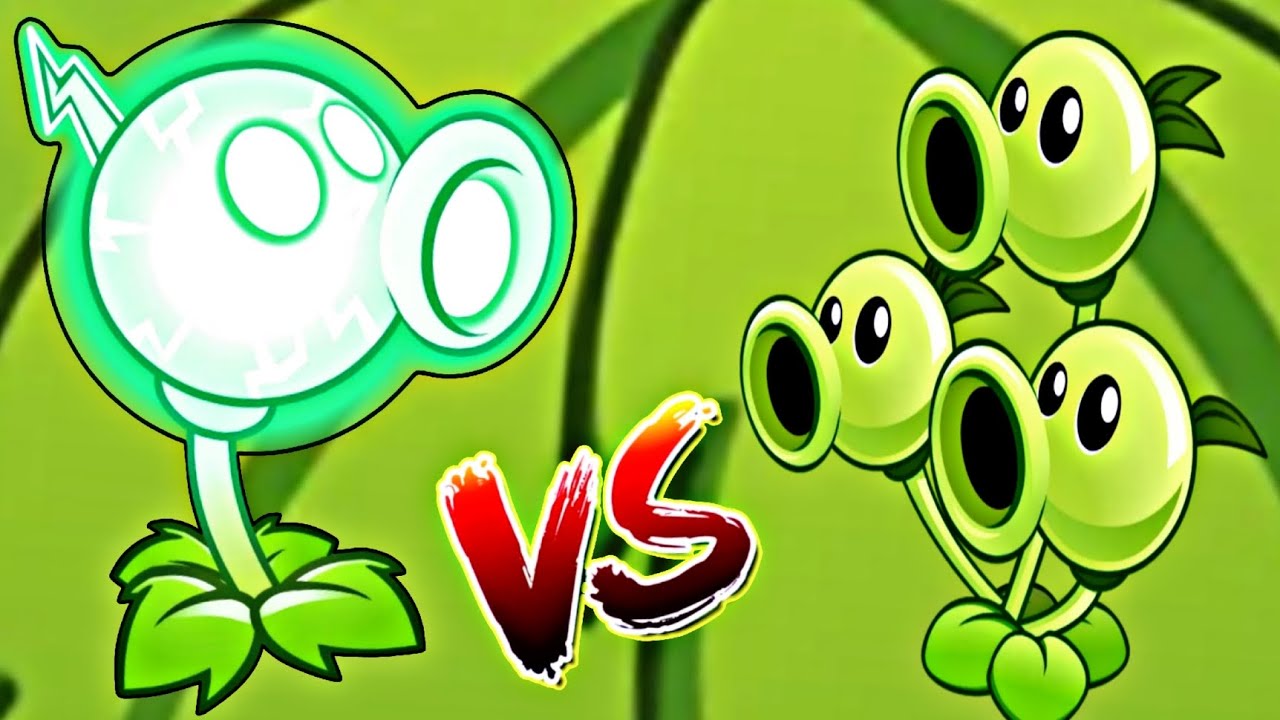 PVZ2 - Electric peashooter vs split pea Level Max - who will win? - YouTube