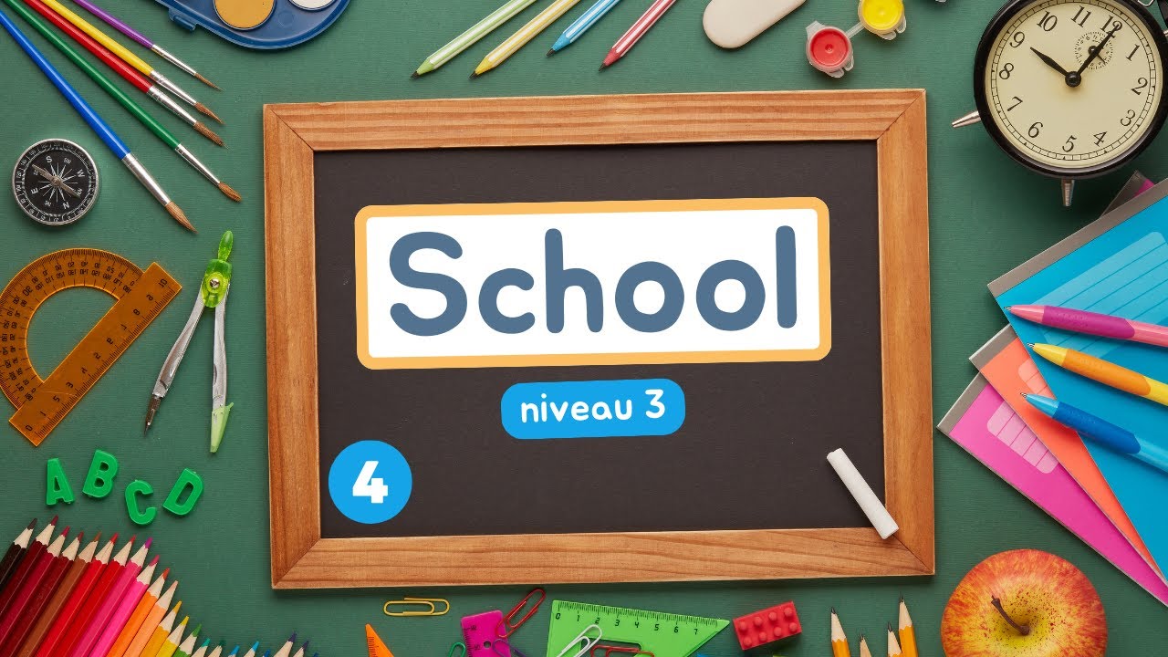 Thema 4 | School | Woordenschat | Niveau 3 - YouTube