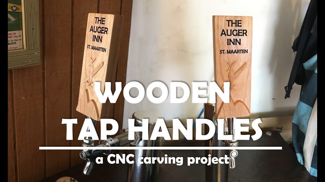 Making a wooden tap handle on a CNC machine - DO IT - YouTube