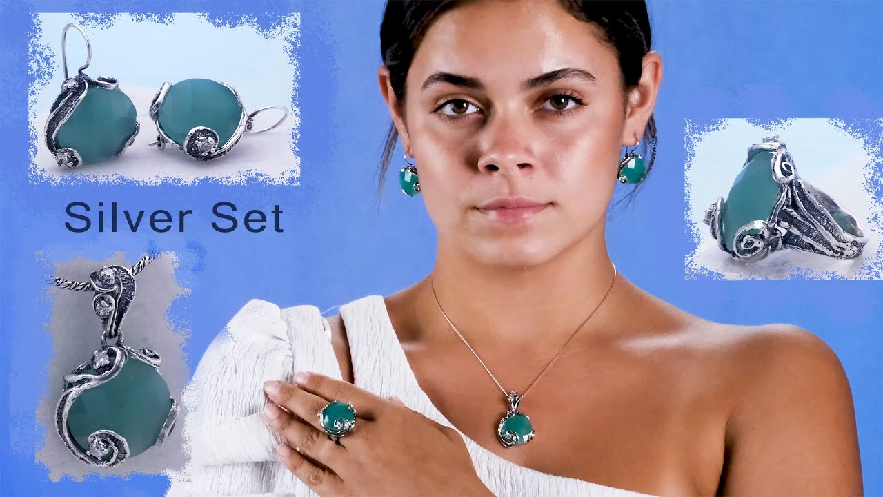 Silver set. With any stones💍Factory SIMENDA® Israel🇮🇱. - YouTube