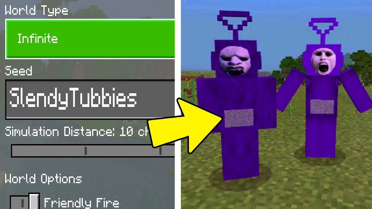 DO NOT PLAY MINECRAFT ON The SLENDYTUBBIES WORLD! - YouTube