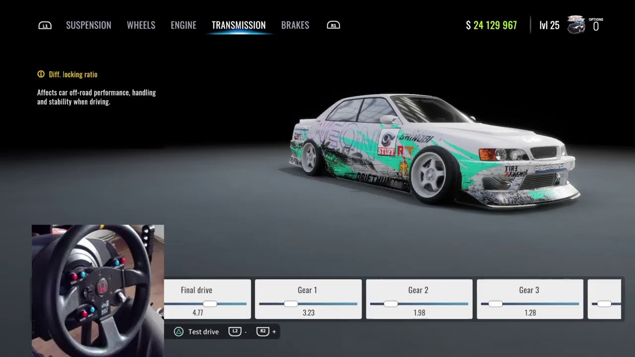 CarX chaser drifting and tune with wheel cam - YouTube