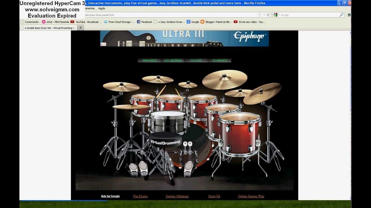 Virtual Drum Solo (2) Double Bass Test And Solo - YouTube