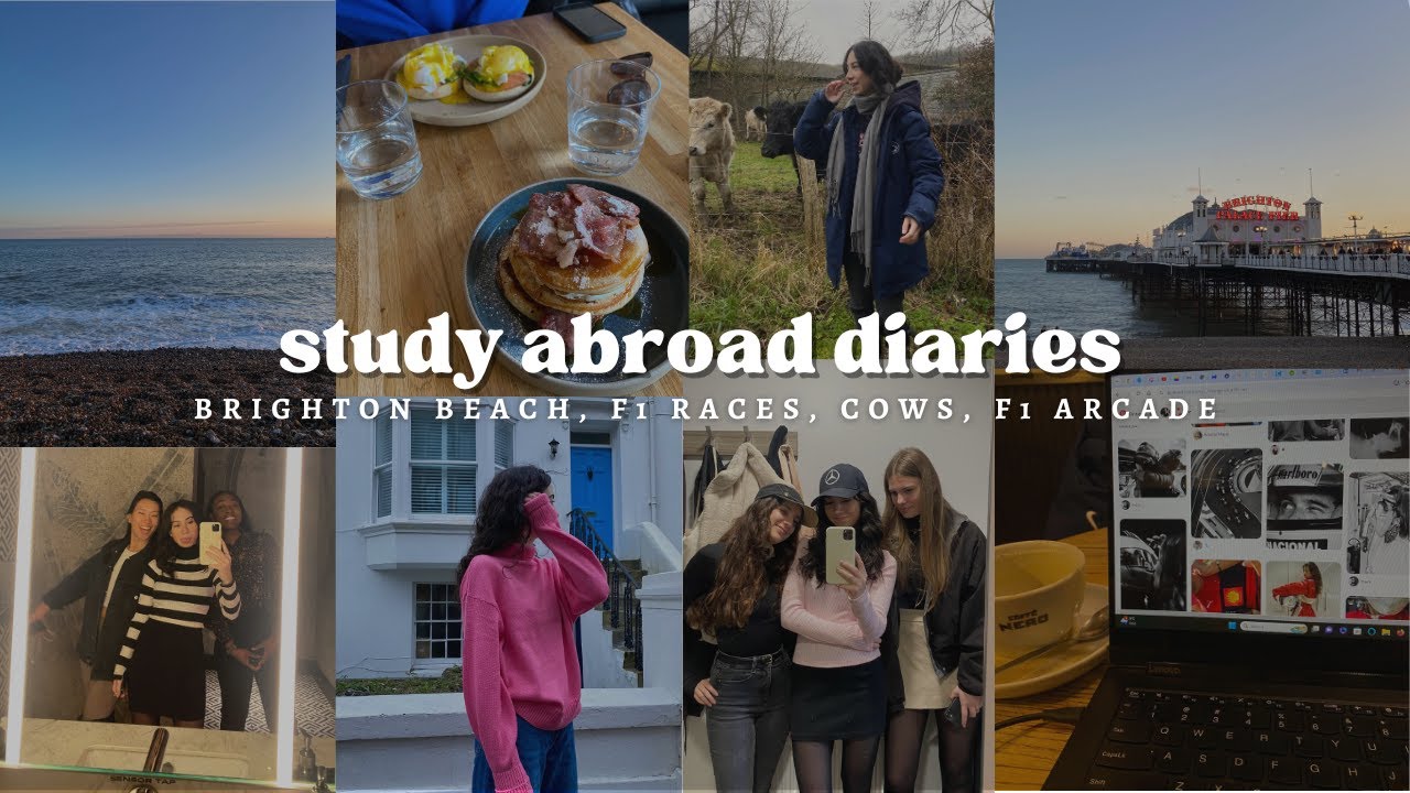brighton beach, f1 races, and cows ∣ study abroad diaries - YouTube