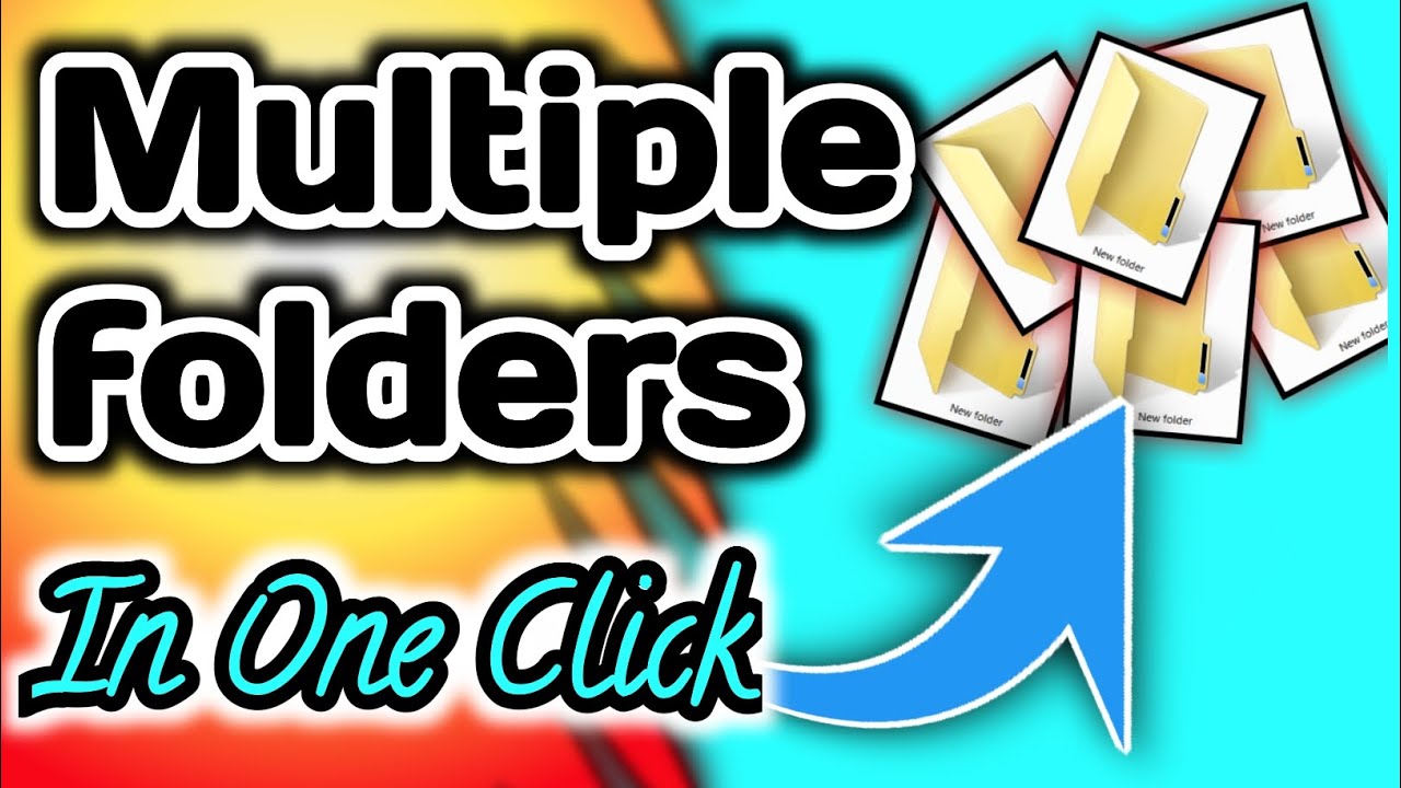How to Create Multiple folders in on clicks . is it possible #laptop # ...
