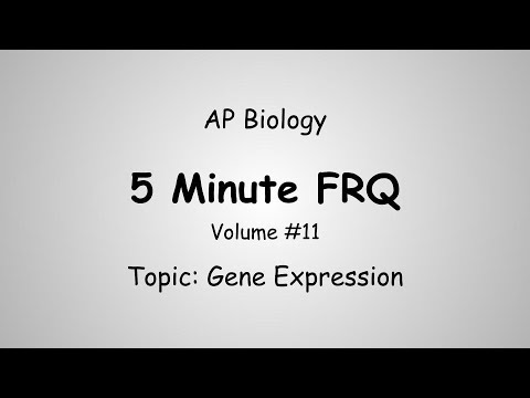 AP Biology 5 Minute FRQ #11: Gene Expression/mRNA - YouTube