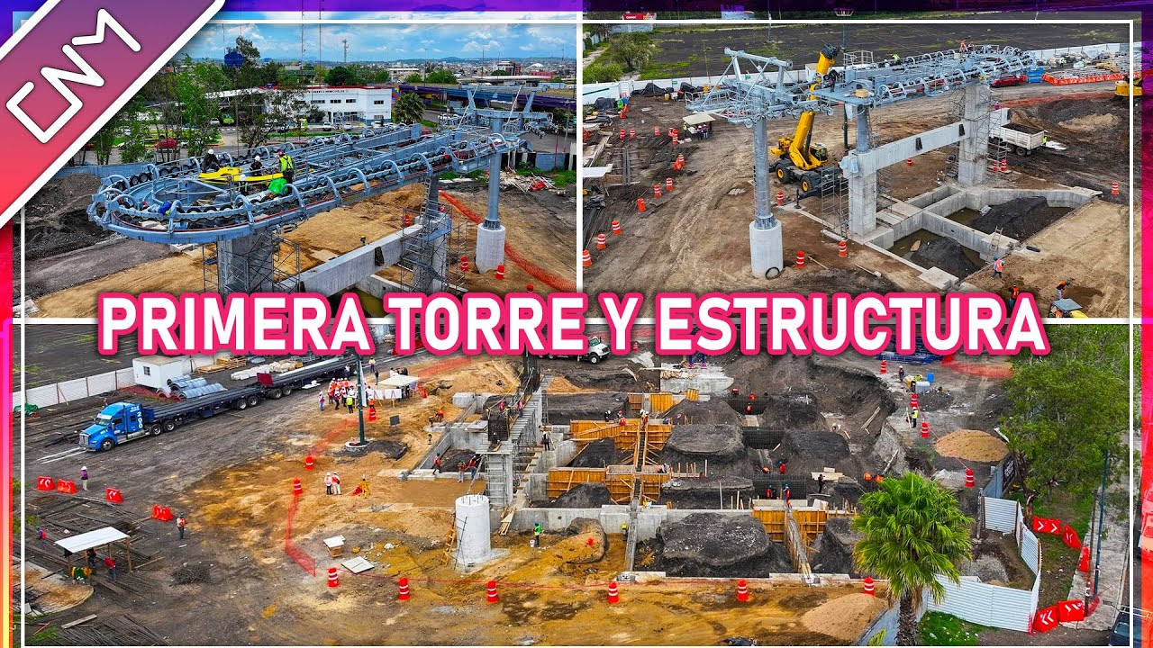 Con 27% el teleférico de Morelia, colocan la primera torre y estructura ...