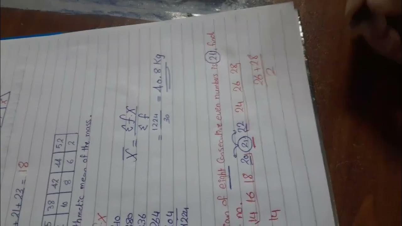 prep 1 unit 3 arithmetic mean - YouTube