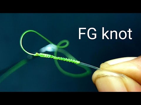FG knot Tutorial Braided To fluorocarbon strong and smooth || fishing ...