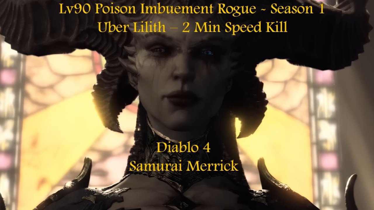 Uber Lilith Season 1 - Lv90 Rogue 2 Minute Kill - Diablo 4 - YouTube