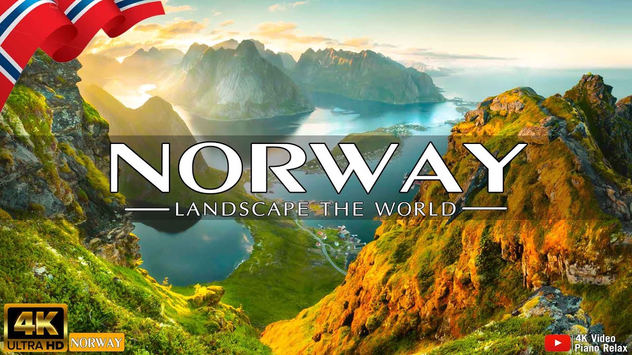 FLYING OVER NORWAY (4K UHD) - Relaxing Music Along With Beautiful ...