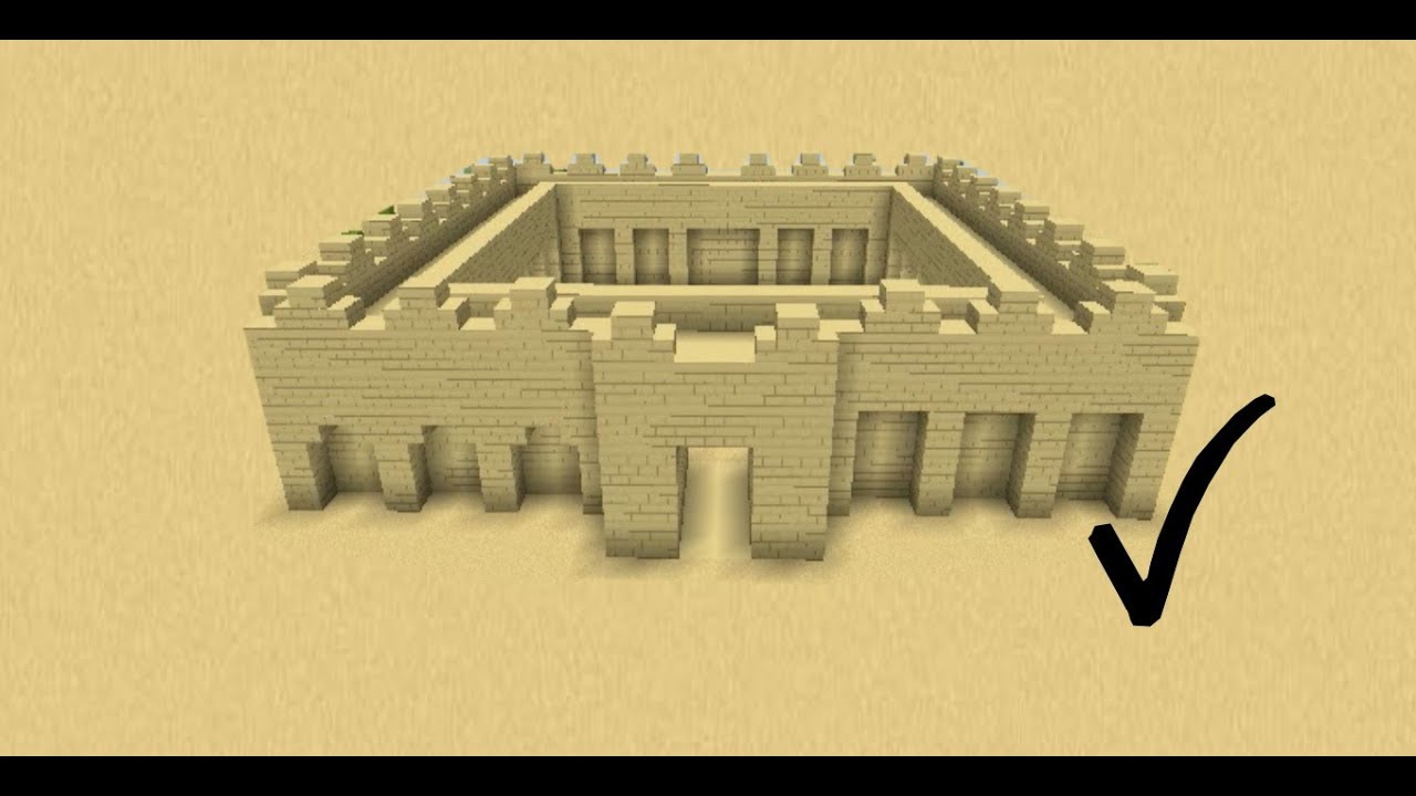 MINECRAFT: How To Make a "Desert Walls" - YouTube