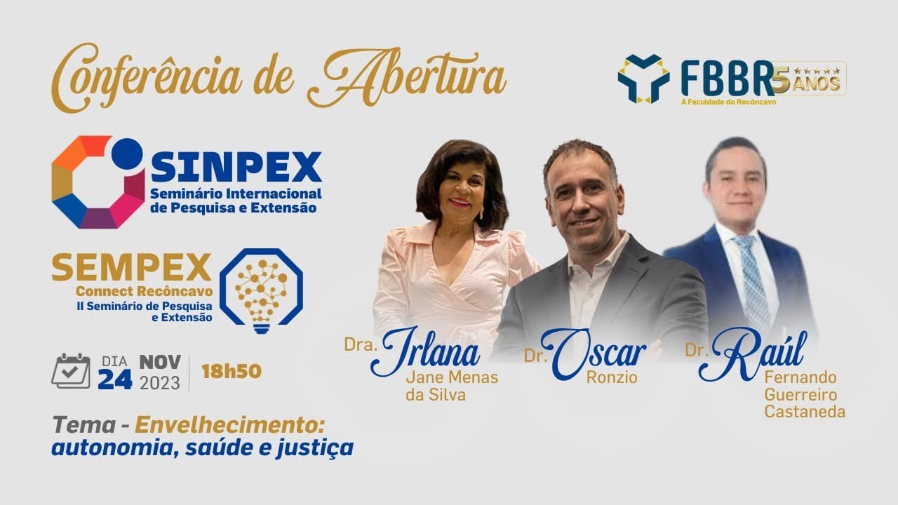 Conferência de Abertura SINPEX, II SEMPEX 24/11/2023 (18:50) - YouTube