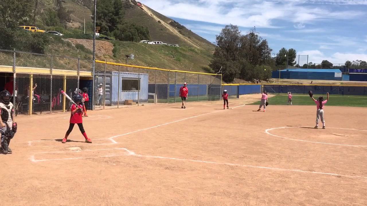 Awesome First Year 8u Softball Catching Skills - YouTube