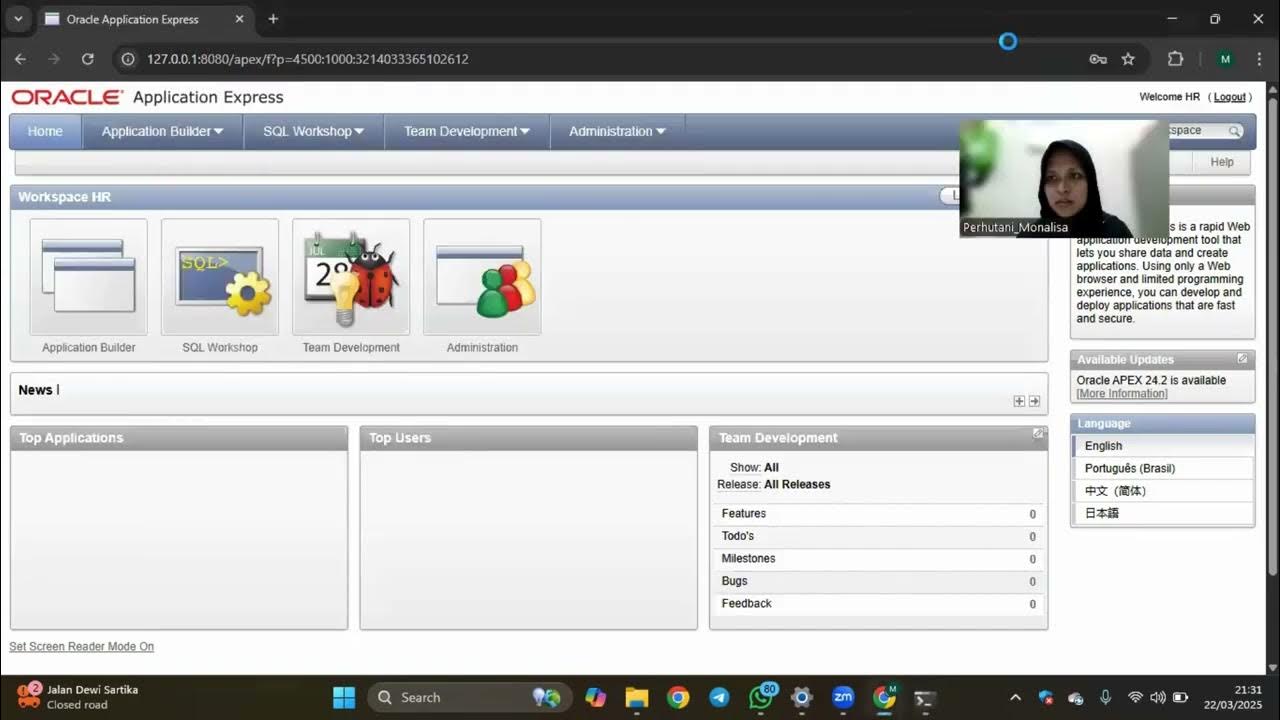 Cara Membuat Workspace & Web Application di Oracle 11g XE - YouTube