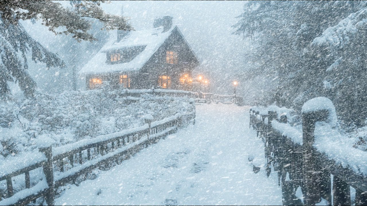 Escape to Winter Wonderland Immersive BLIZZARD SOUNDS for Relaxation ...