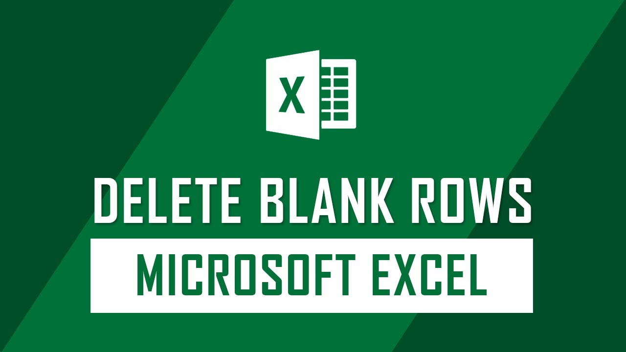 How To Delete Blank Rows On Microsoft Excel YouTube How To Delete Blank Rows On Microsoft Excel YouTube