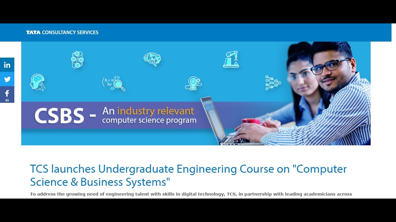 Computer Science & Business Systems - SPECIAL COURSE DESIGNED BY TCS ...