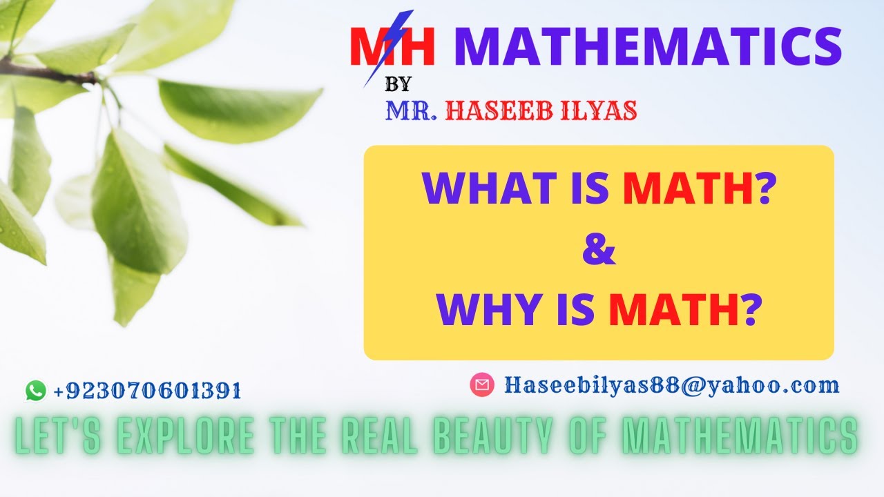 Introduction to Math (Part-1) | What is Math? | Why we need Math? - YouTube