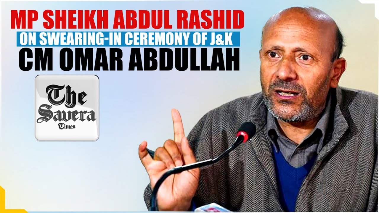 MP Sheikh Abdul Rashid on Swearing-In Ceremony of J&K CM Omar Abdullah - YouTube