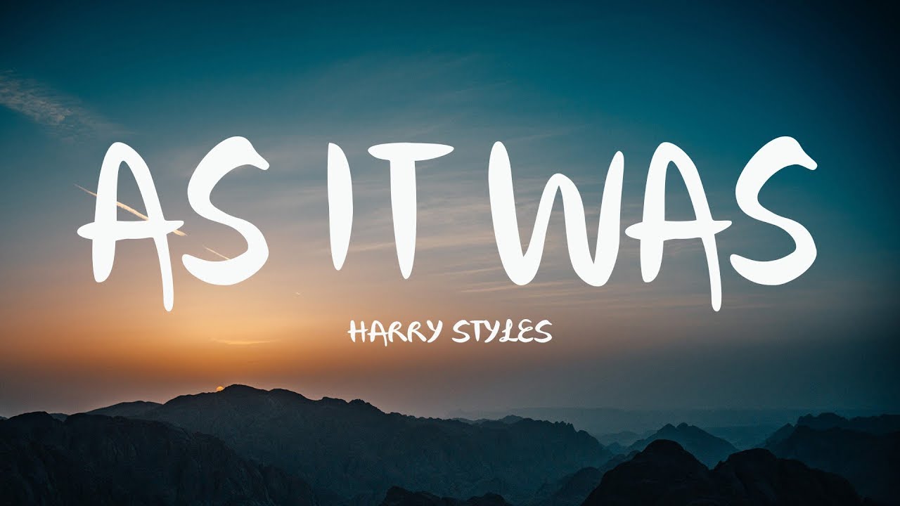 As it was| Harry styles (audio visualiser) - YouTube