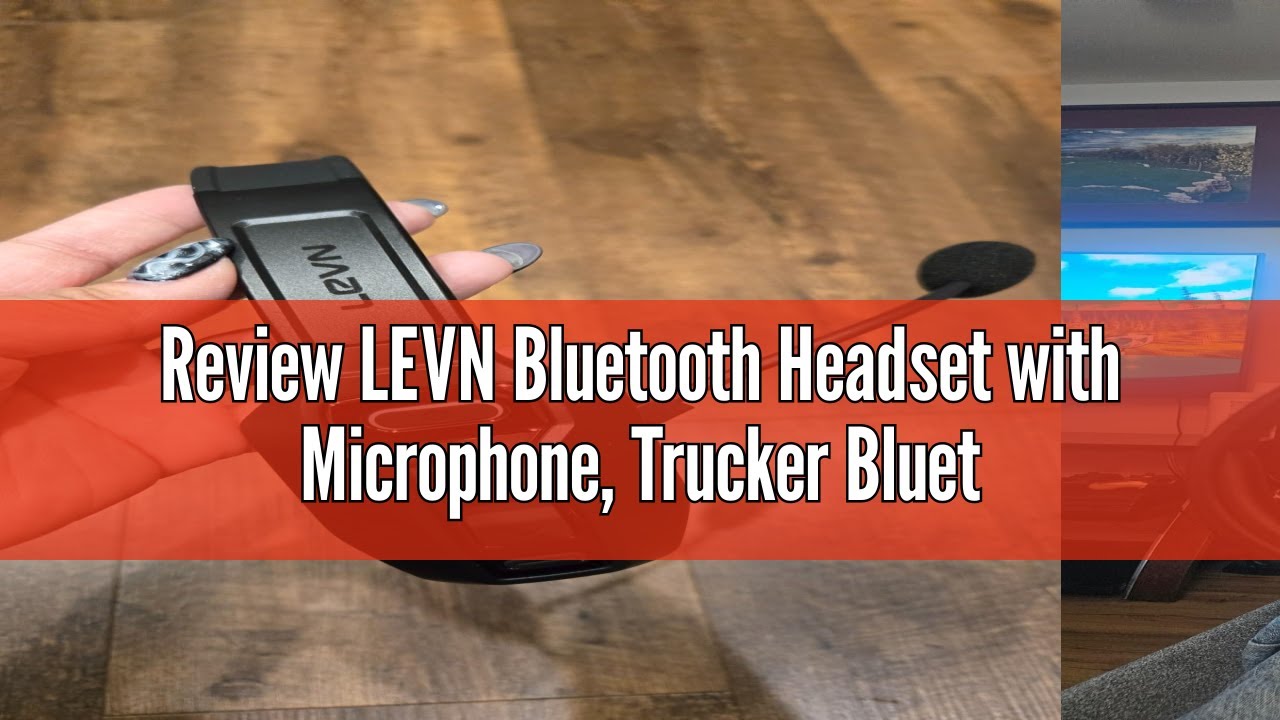 Review LEVN Bluetooth Headset with Microphone, Trucker Bluetooth ...