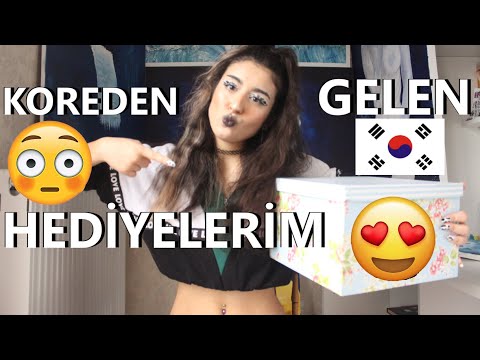 😲KOREDEN GELEN İLK HEDİYELERİM🇰🇷🇹🇷🤩 MY FIRST GIFT FROM KOREA