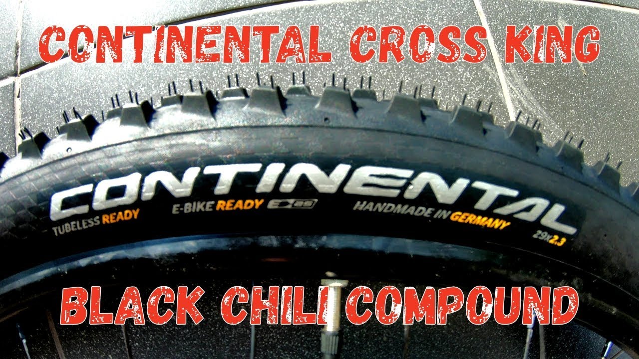 Установка и первый заезд на Continental Cross King Black Chili Compound ...