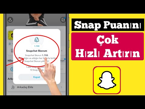 Snapchat Puan(Skor) Nasıl Arttırılır ? (Programsız) !!! 2024 || Snap Puanı Arttırma