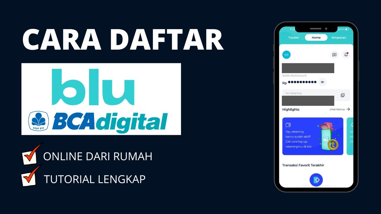 Paling Lengkap ! Cara Daftar Blu BCA Digital Terbaru - YouTube