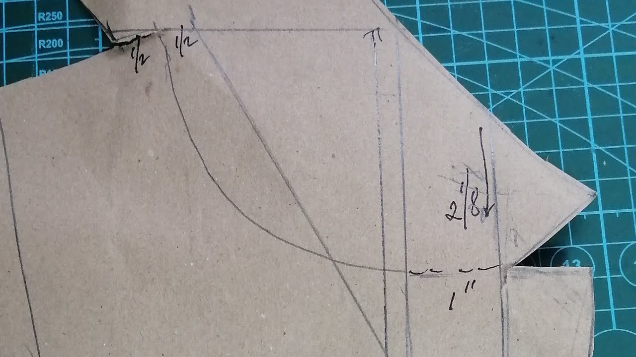 TUTORIALS HOW TO MAKE PATTERN FOR CONTINUOUS COLLAR - YouTube